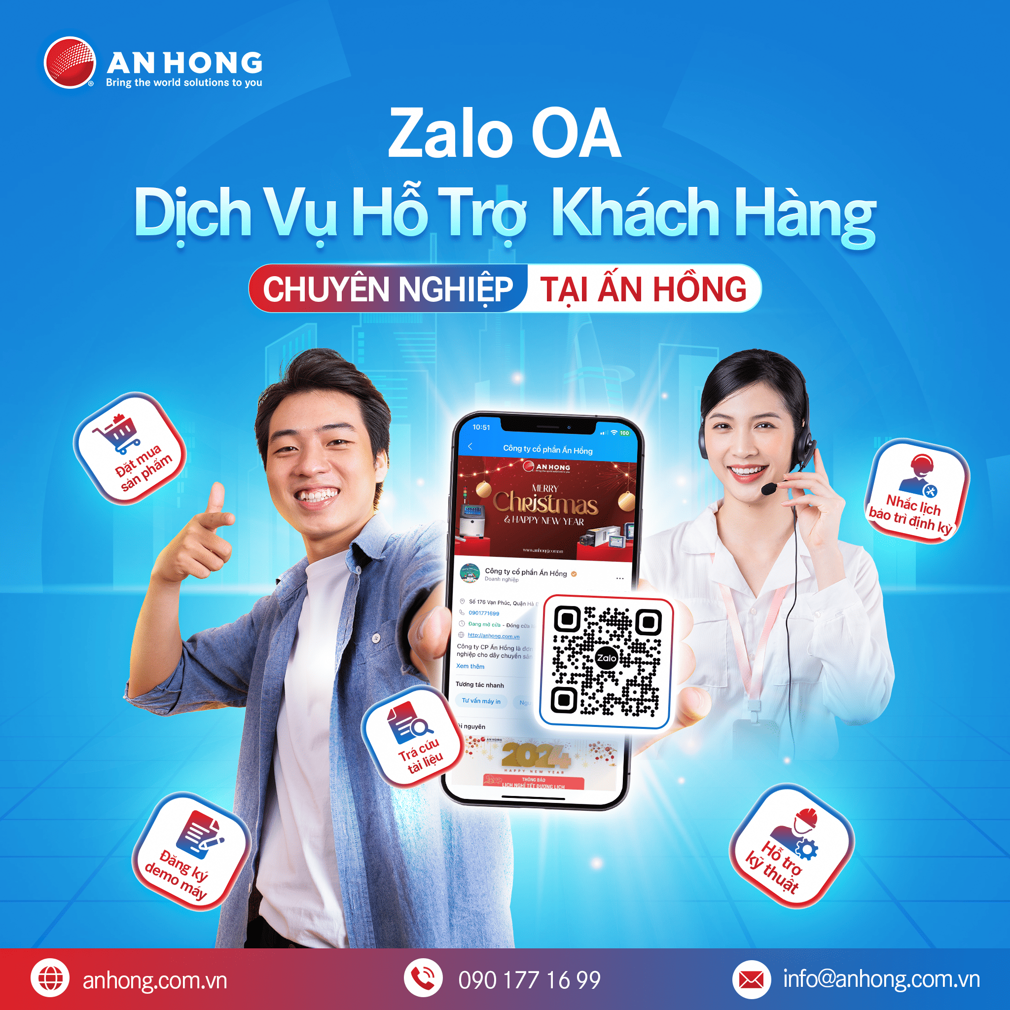 ZALO OA - DỊCH VỤ HỖ TRỢ KHÁCH HÀNG CHUYÊN NGHIỆP