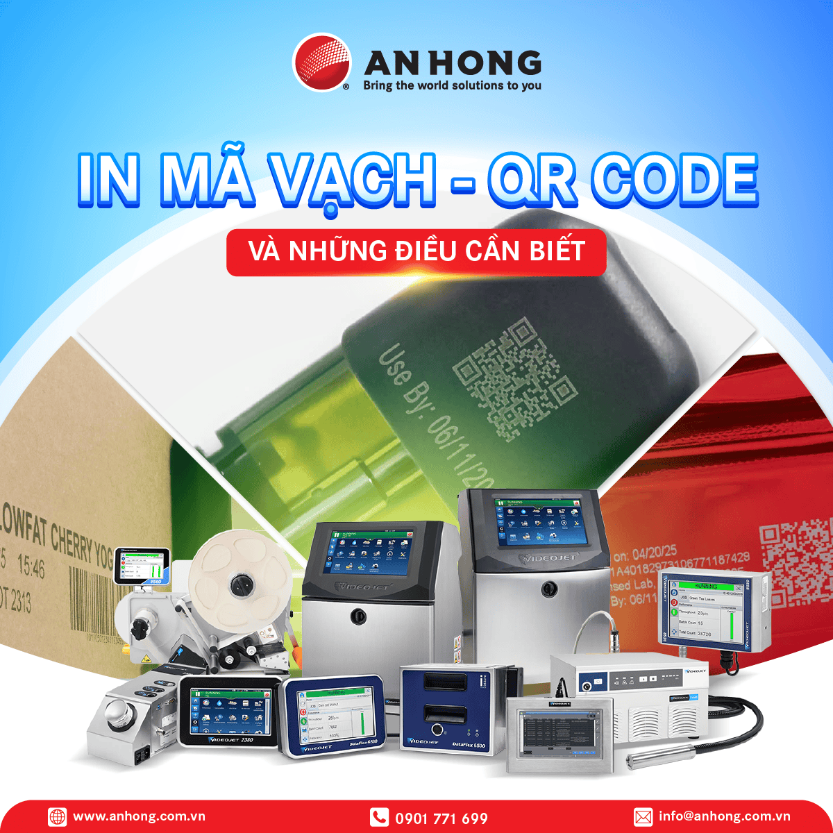 In mã vạch, mã Qrcode và Giải pháp in từ Videojet