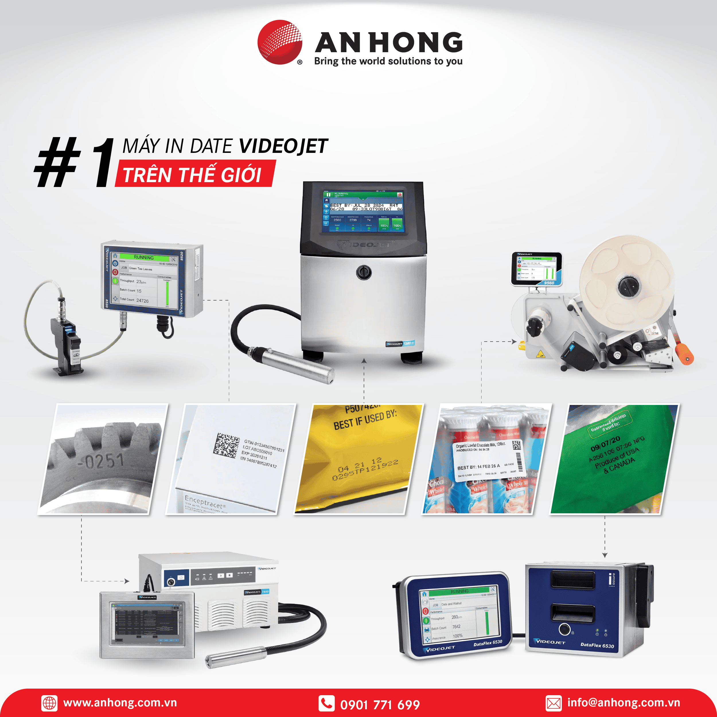 Máy in phun date Videojet – Thương hiệu số 1 toàn cầu