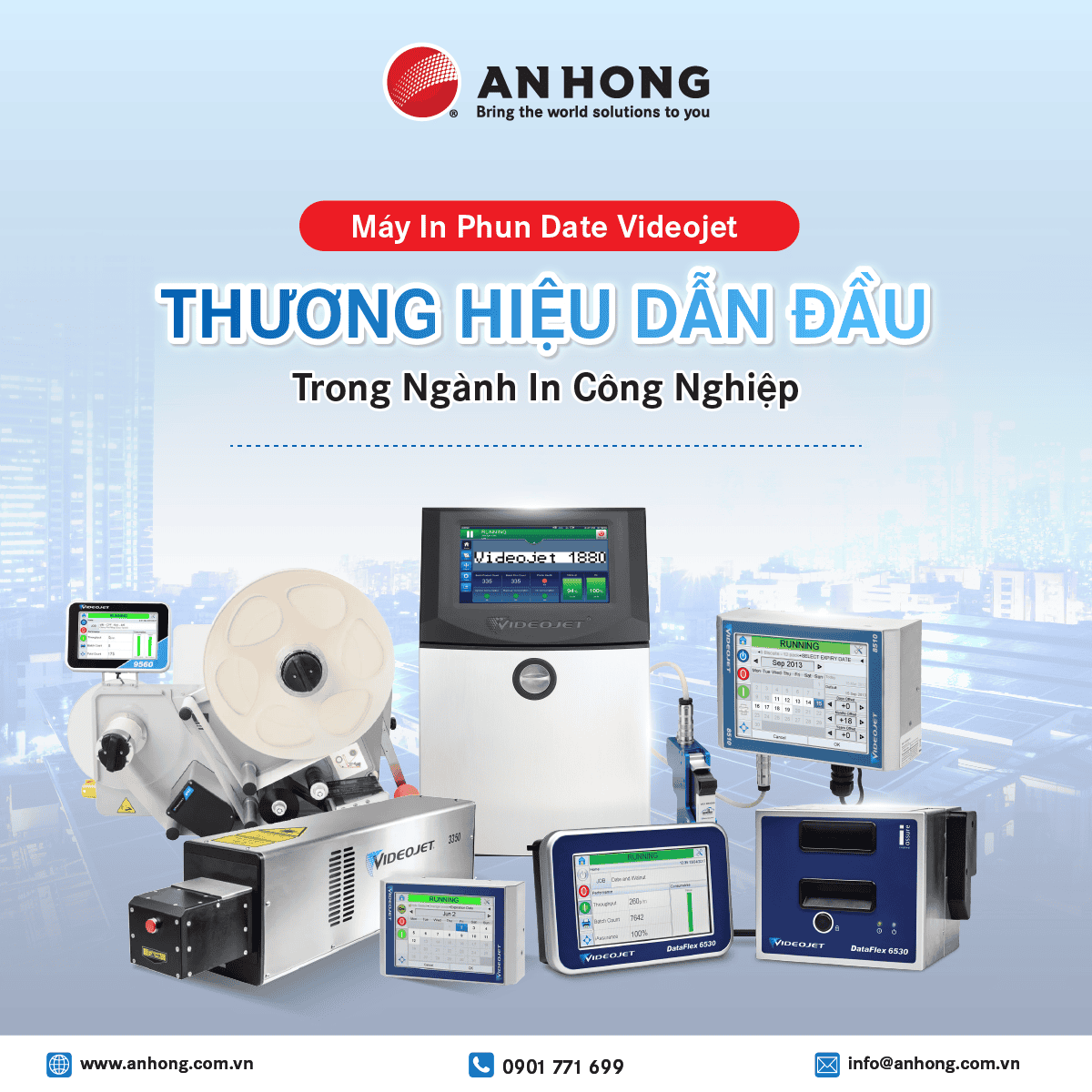 Máy In Phun Date Videojet – Thương Hiệu Dẫn Đầu Ngành In Công Nghiệp