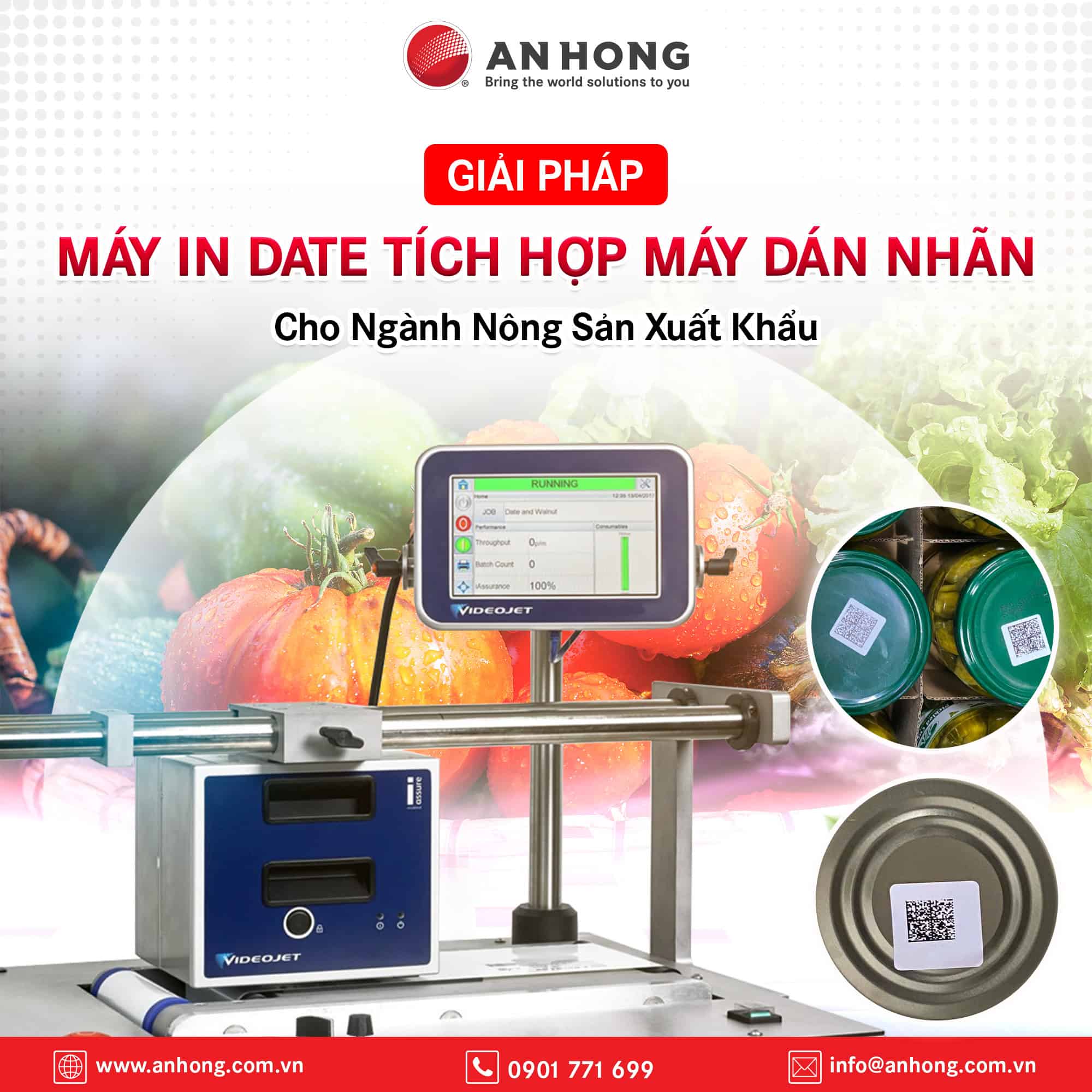 Giải Pháp In Date Tích Hợp Dán Nhãn Cho Nông Sản Xuất Khẩu